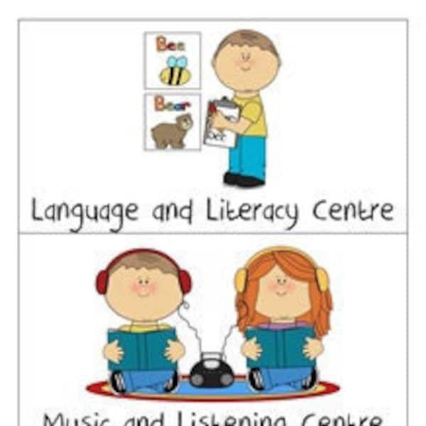 Learning Center Signs - Etsy