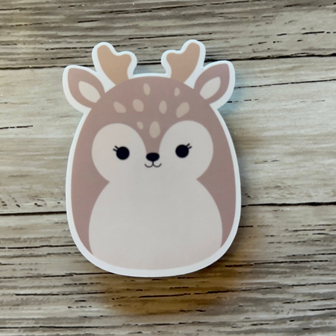 Squishmallow Sticker | Brown Deer | Dawn | Stuffed Animal | Water ...