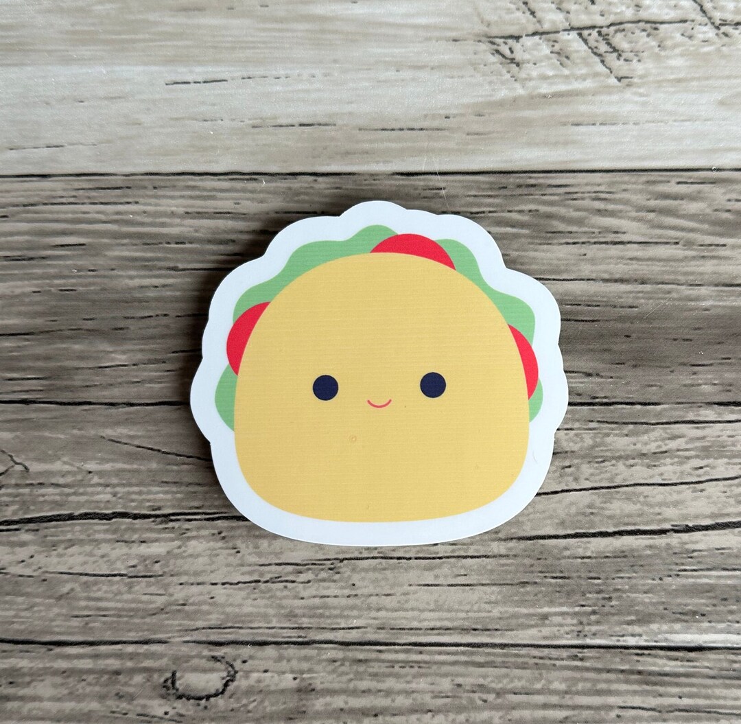 Squishmallow Sticker | Taco | Tex | Stuffed Animal | Water Bottle ...