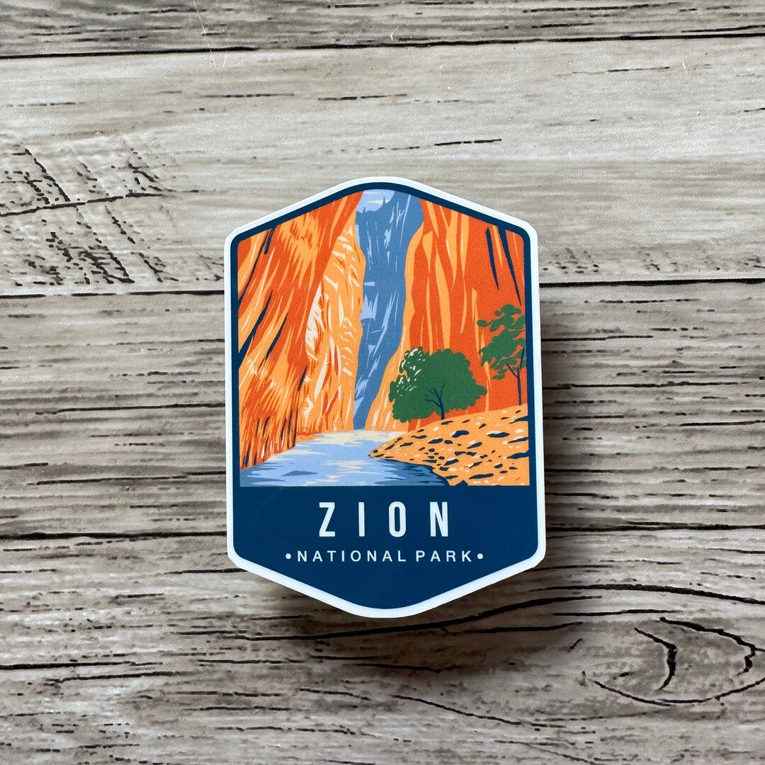 Zion National Park Sticker | Utah | Wilderness | Hiking | Camping ...