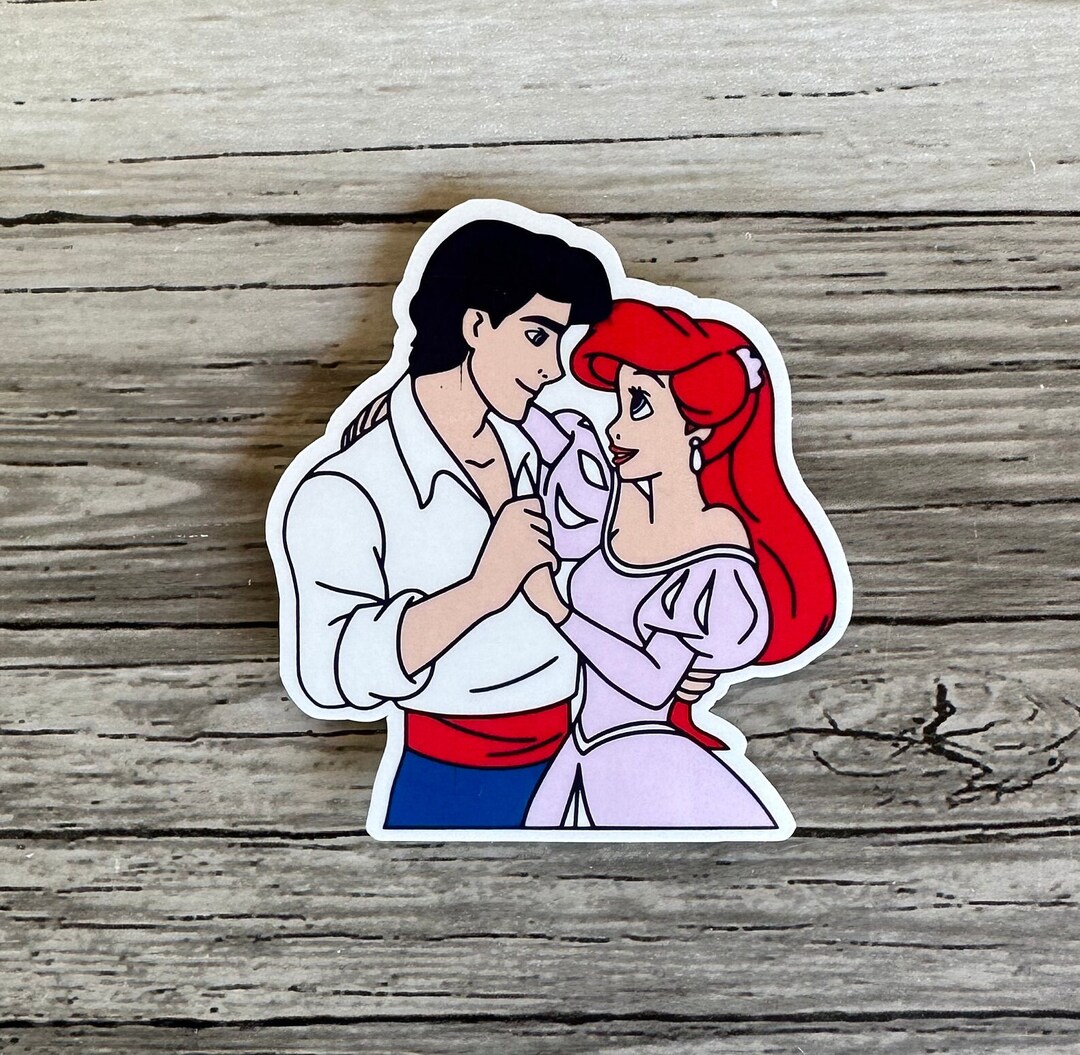Ariel and Eric Sticker the Little Mermaid Disney Sticker - Etsy