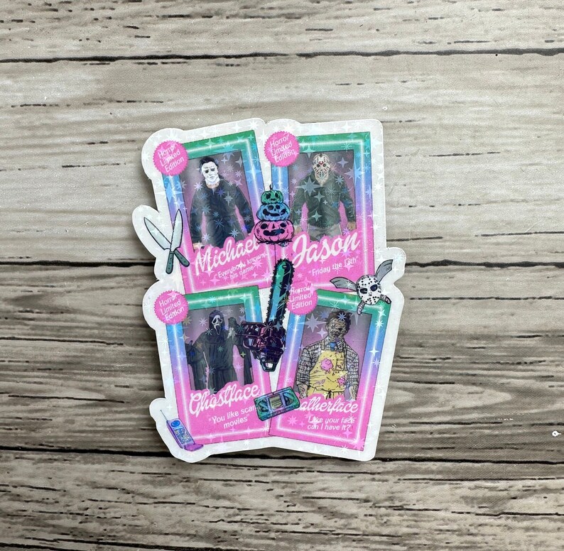 Horror Film Barbie Sticker Jason Michael Leatherface - Etsy