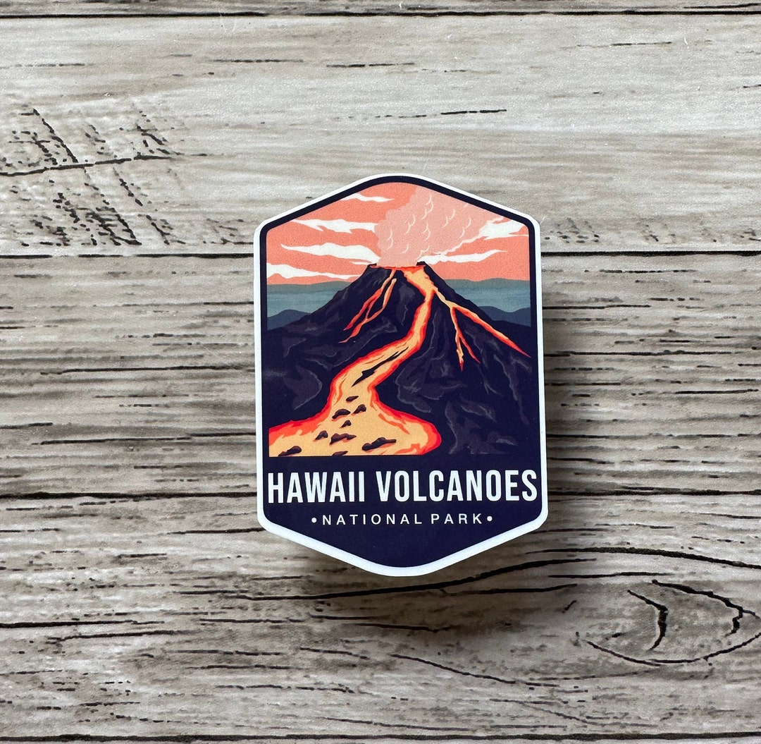 Hawaii Volcanoes National Park Sticker | Hawaii | Wilderness | Hiking ...