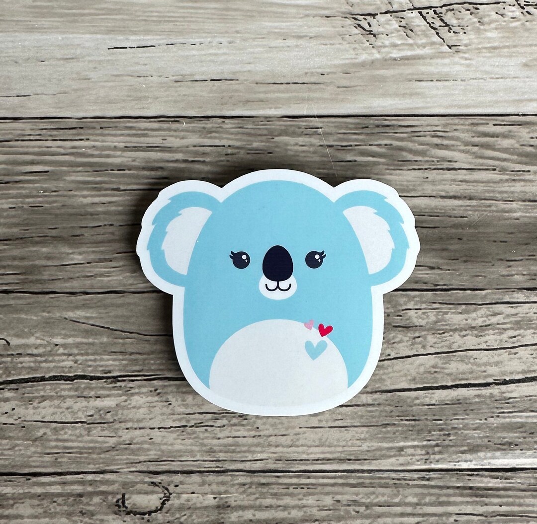 Squishmallow Sticker | Blue Koala | Cataleya | Stuffed Animal | Water ...