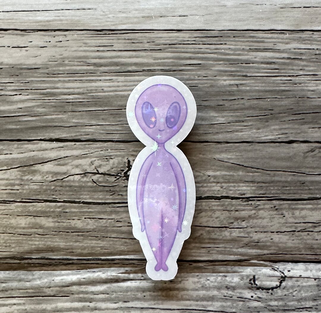 Purple Pastel Alien Sticker | Cute | Area 51 | Space | Galaxy ...