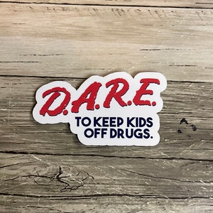 Dare Sticker 90s Sticker Nostalgia Laptop Journal - Etsy
