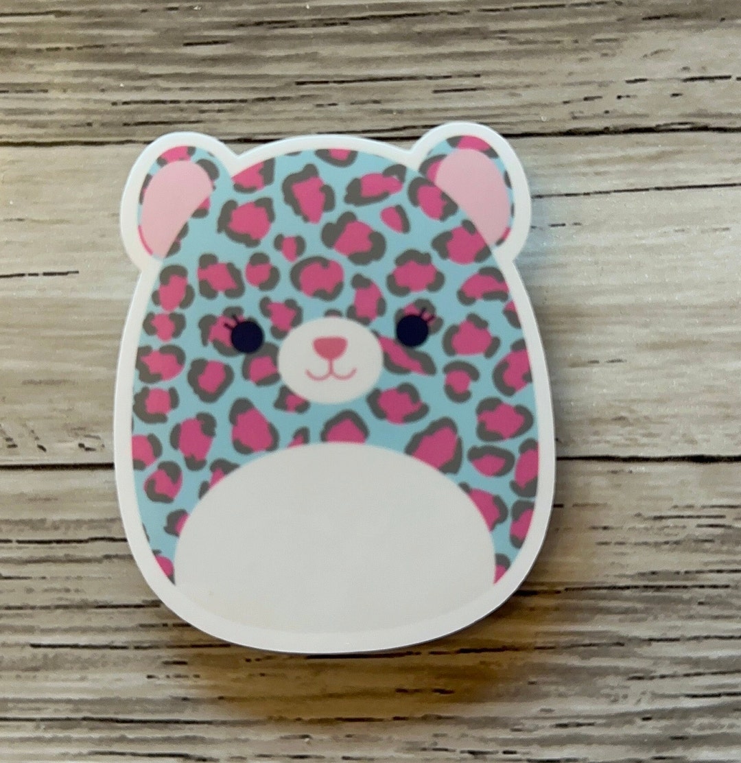 Squishmallow Sticker | Pink and Blue Cheetah | Chelsea | Stuffed Animal ...