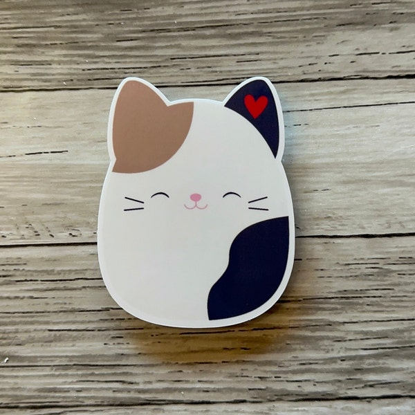 Black Cat Squishmallow Sticker - Etsy