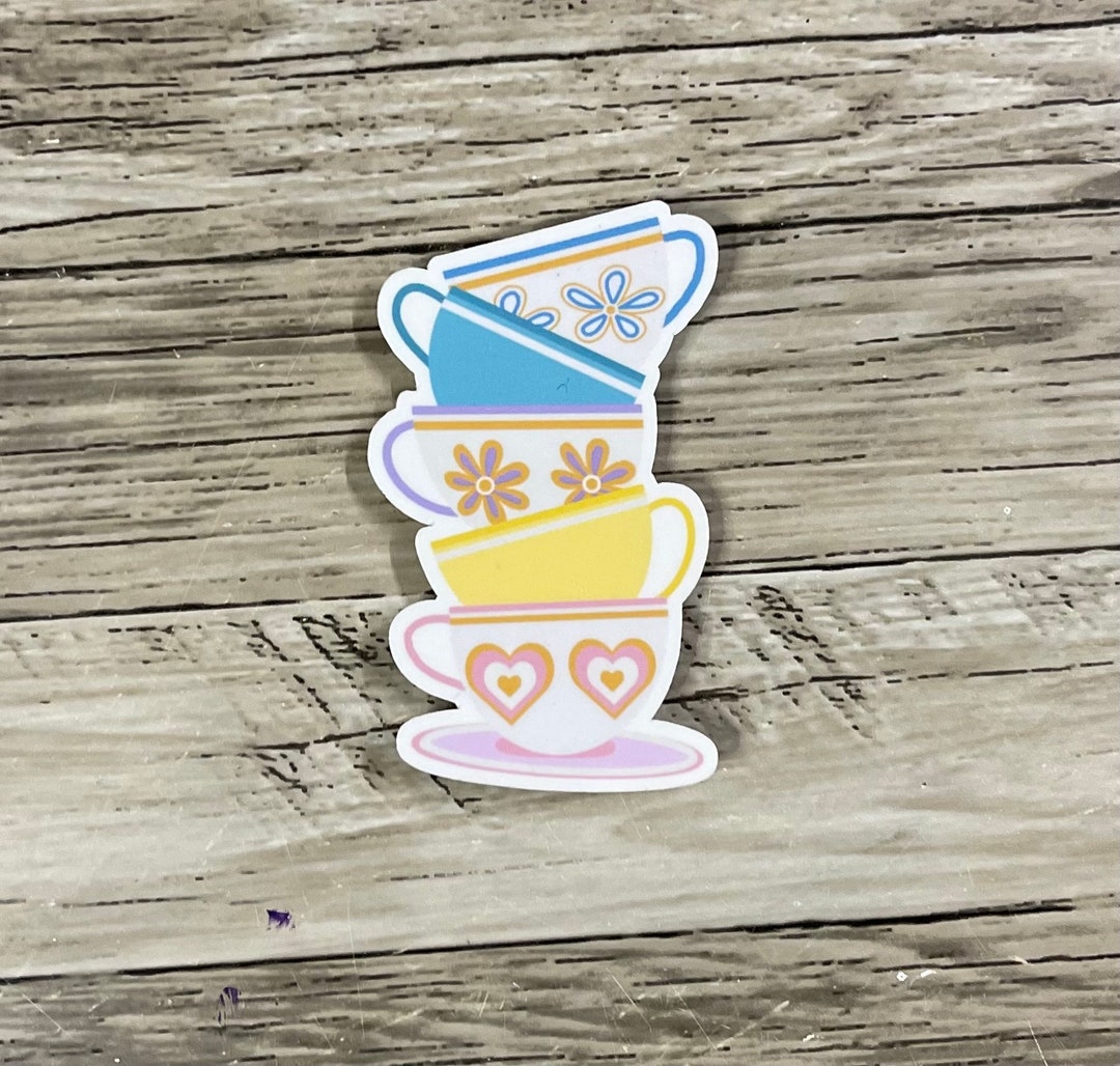 Teacup Sticker Mad Tea Party Inspired Alice in Wonderland Inspired ...