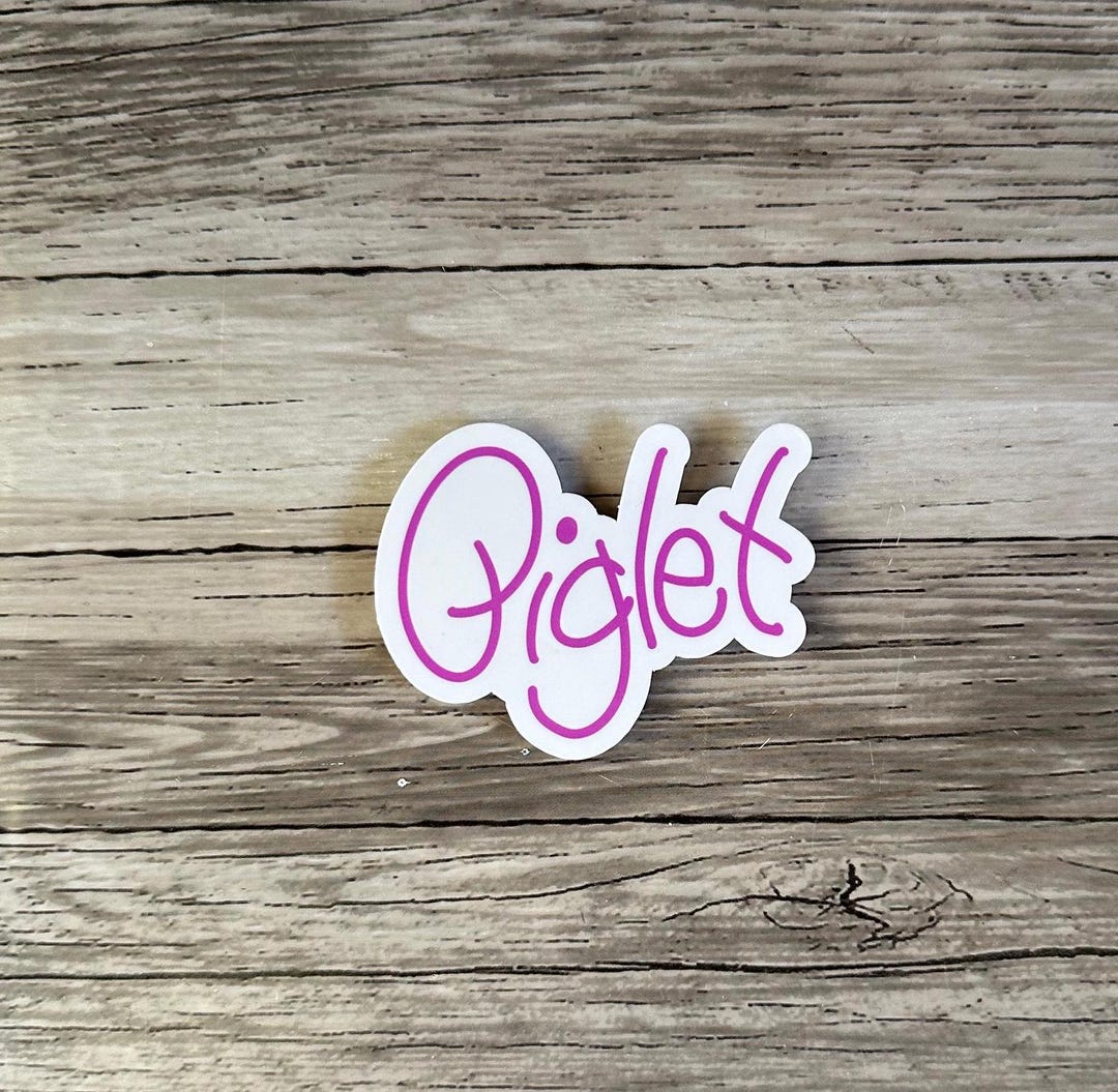 Piglet Autograph Sticker Winnie the Pooh Disney Critter Country Hydro ...