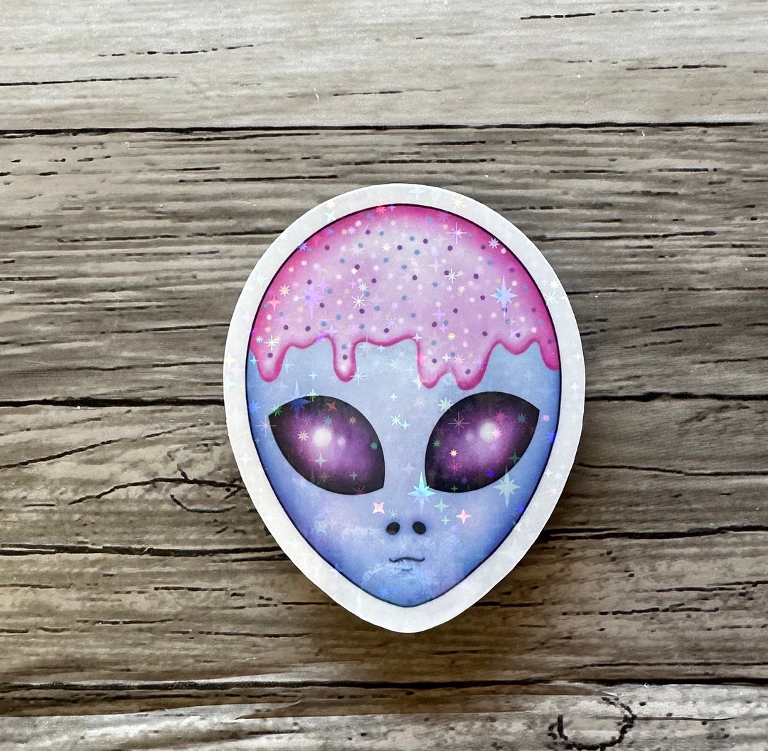Alien With Sprinkles Sticker | Cute | Area 51 | Galaxy ...