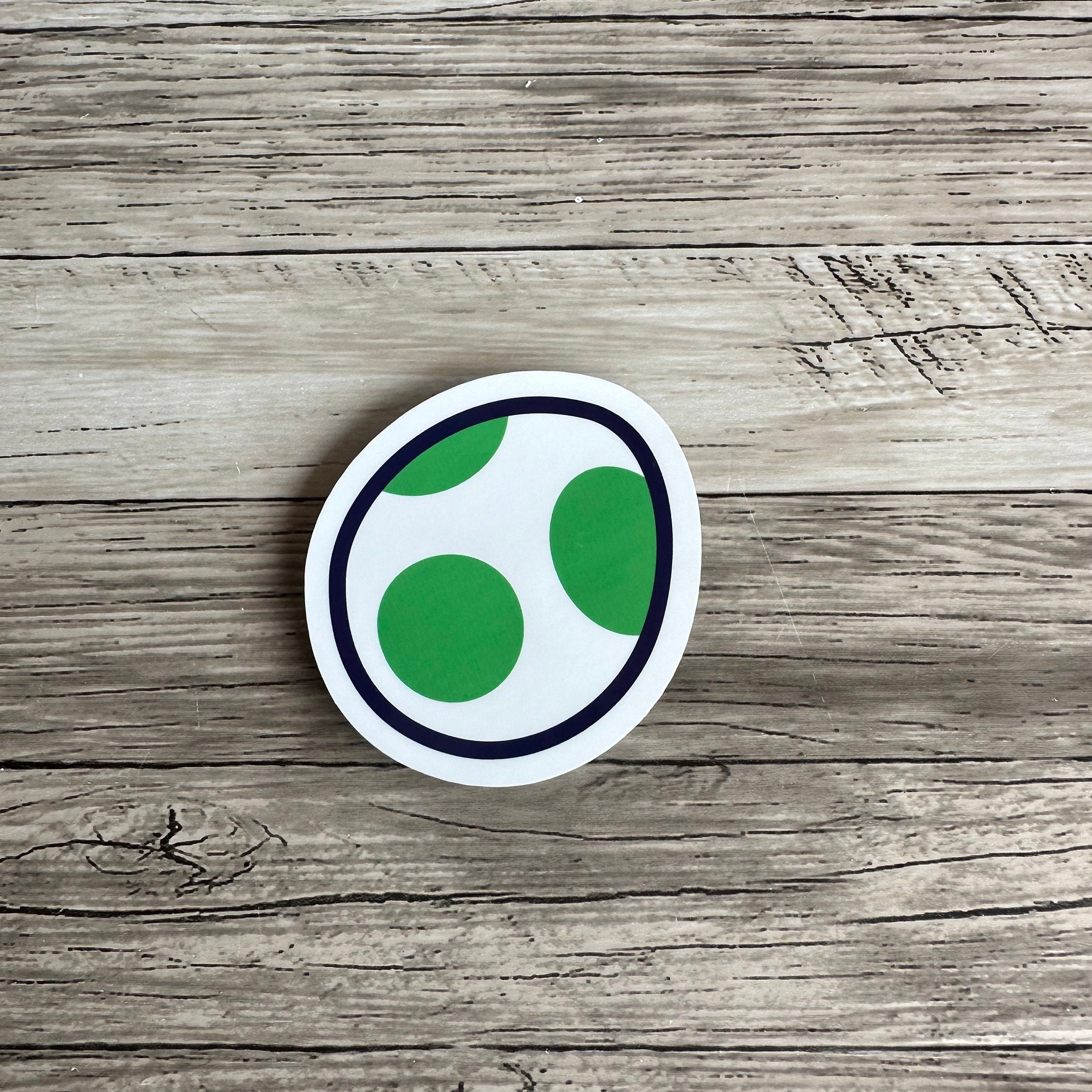 Yoshi Egg Sticker Super Mario Cute Journal Water Bottle Planner Hydro ...