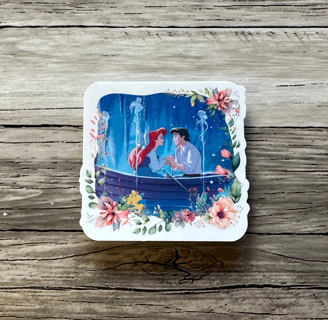 Ariel and Eric Sticker | the Little Mermaid | Disney | Hydro Flask ...