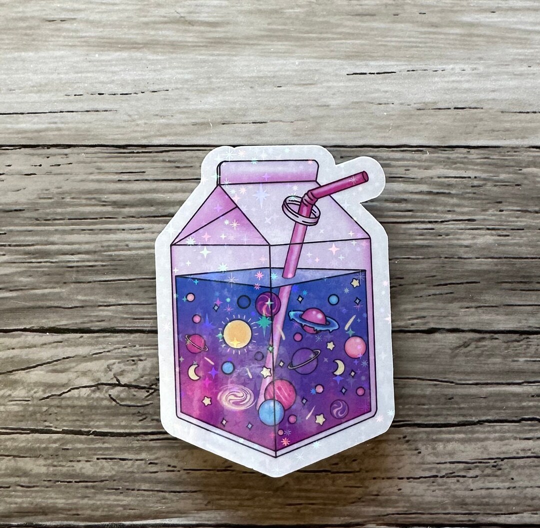 Space Juice Sticker | Cute | Area 51 | Galaxy | Planets ...