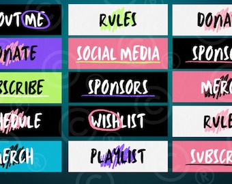 12 Graffiti Streaming Panels for Twitch, Kick or Facebook - Etsy