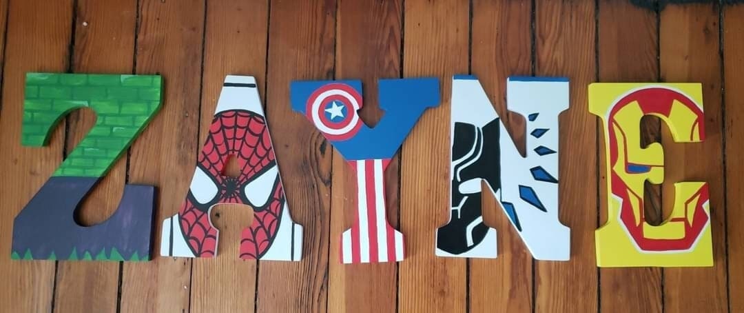 Custom Painted Letter - Etsy