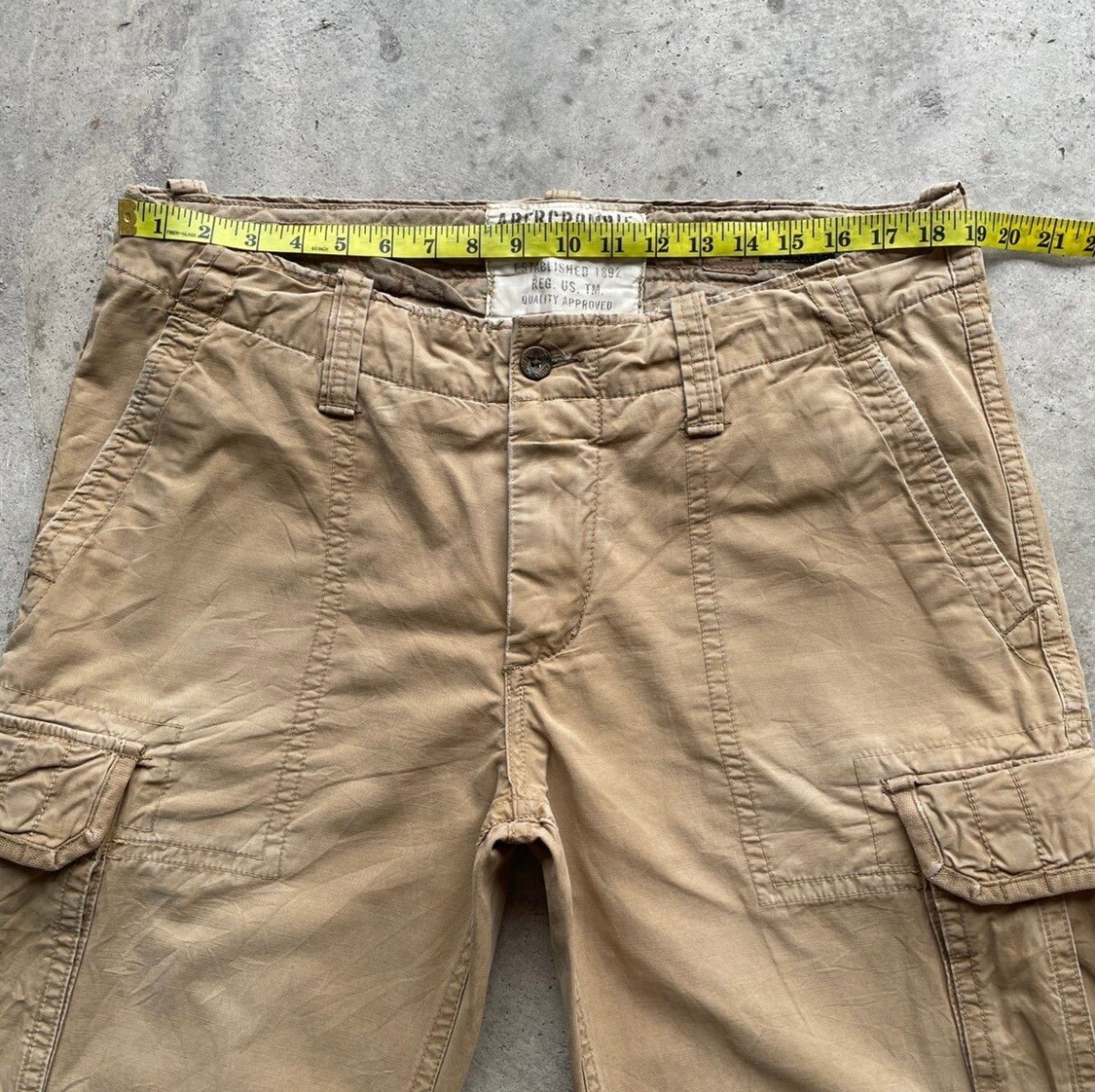 Vintage Abercrombie and Fitch Faded Cargo Pants Tactical Vintage Abercrombie and Fitch Utility ...