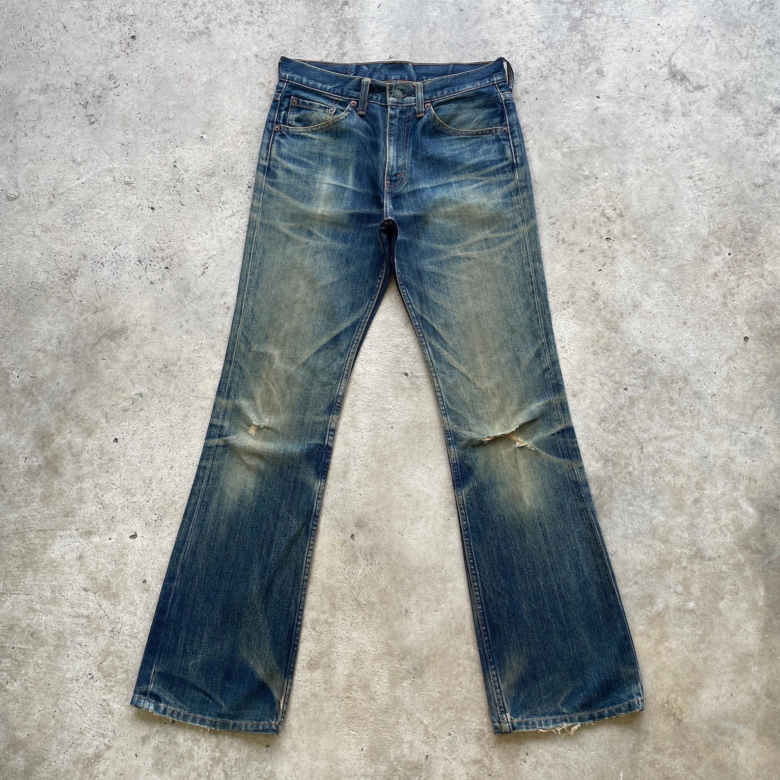 Vintage Levis 517 Rusty Faded FLARE Jeans Pants Vintage Levis 517 ...