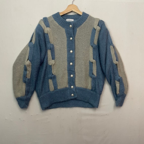 Vintage More Joy By Naigai Mohair Button Ups Cardigan… - Gem