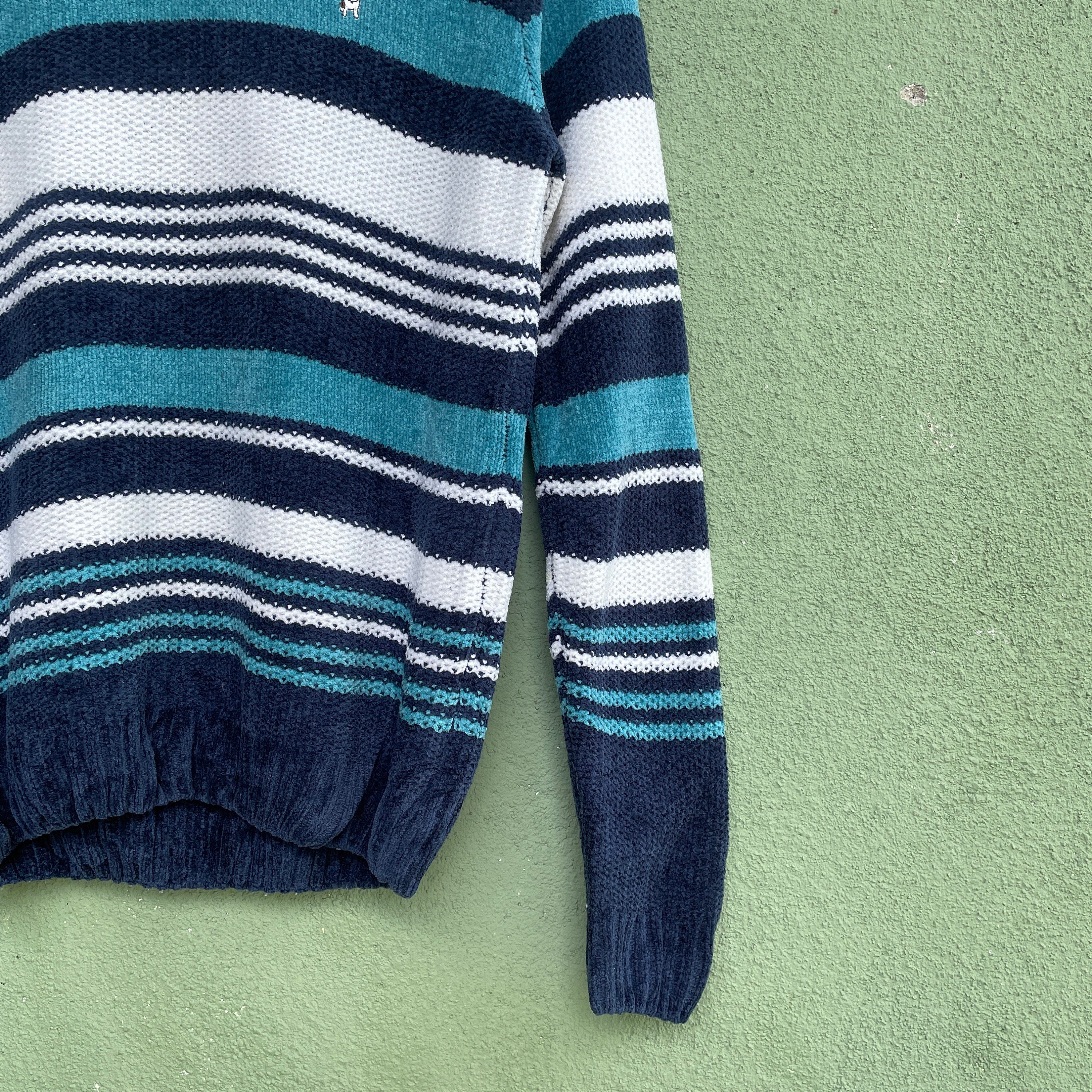 Vintage MACBETH Embroidery Logo Crewneck Sweater Knitwear Vintage ...