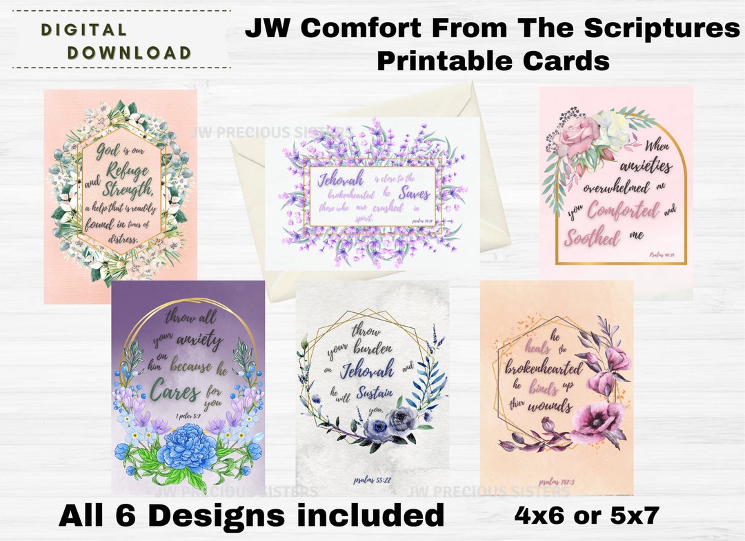 JW Comfort From the Scriptures Printable Card - Etsy