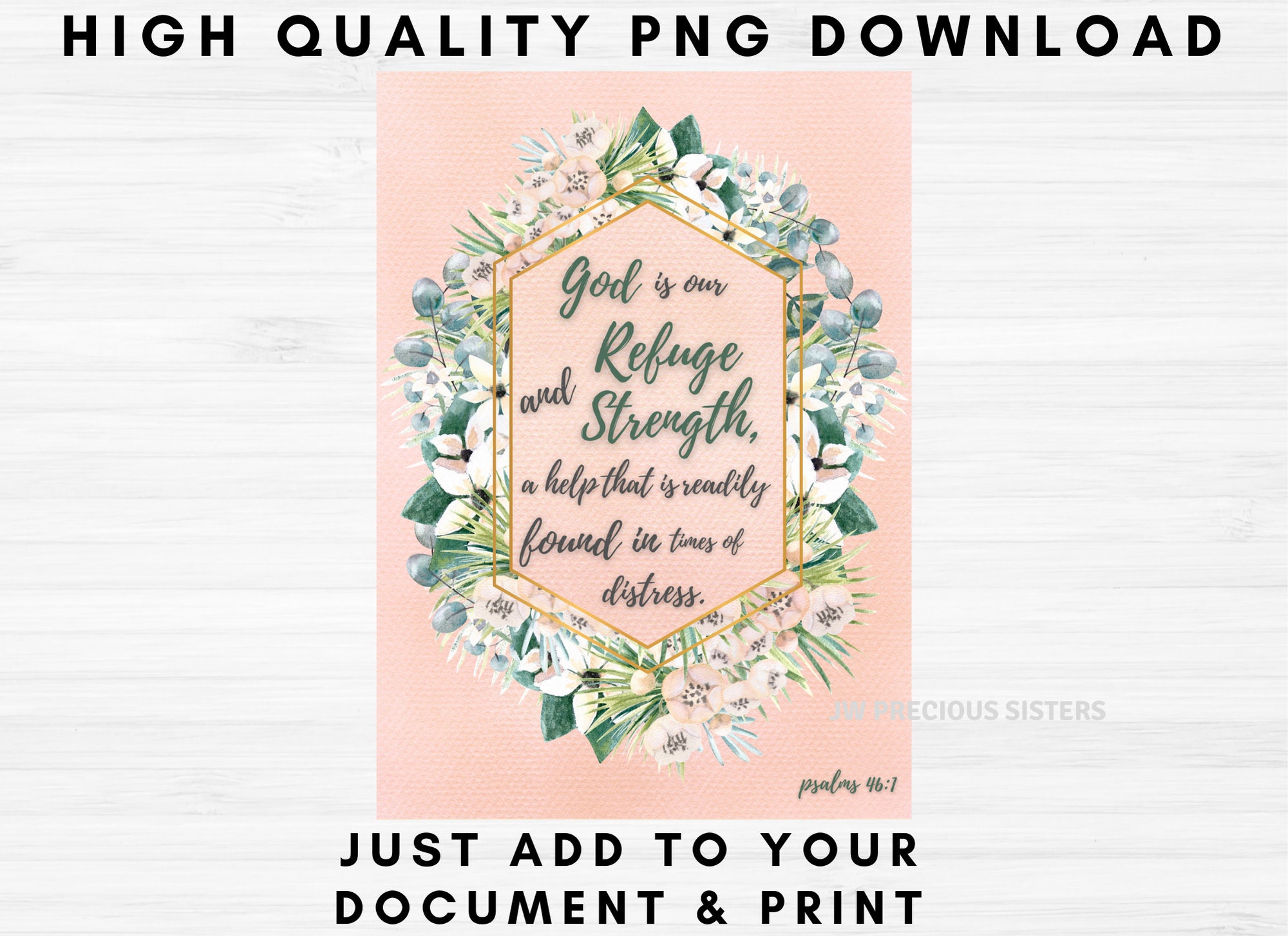 JW Comfort From the Scriptures Printable Card - Etsy