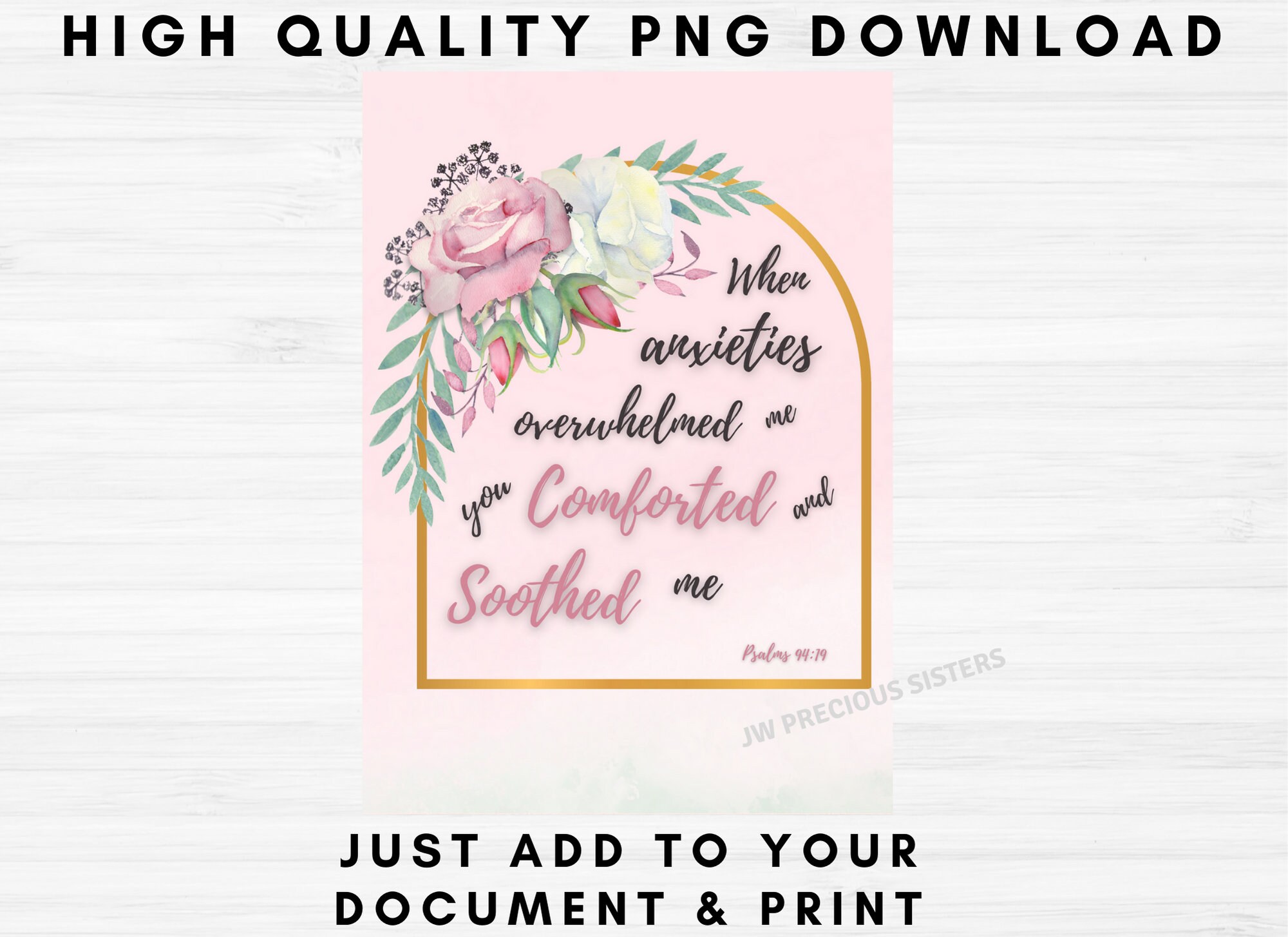JW Comfort From the Scriptures Printable Card - Etsy