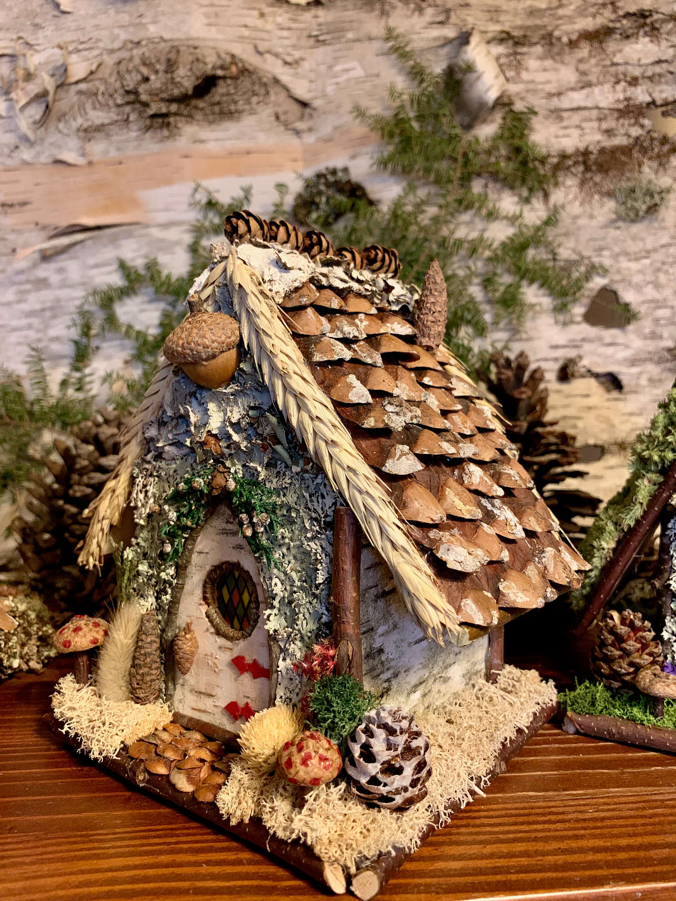 White Pine Winter Fairy Cottage - Etsy