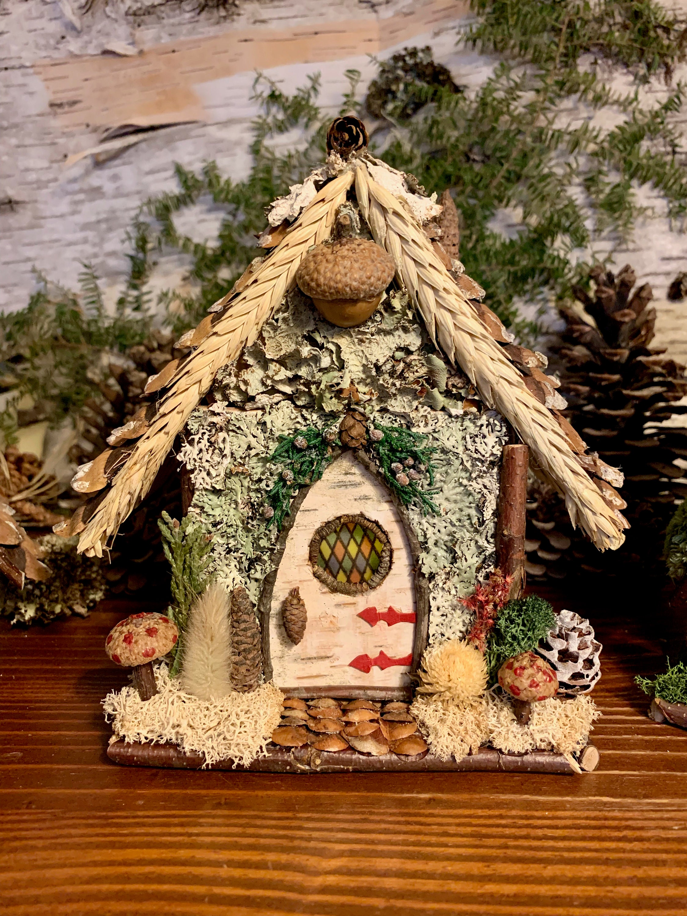 White Pine Winter Fairy Cottage - Etsy