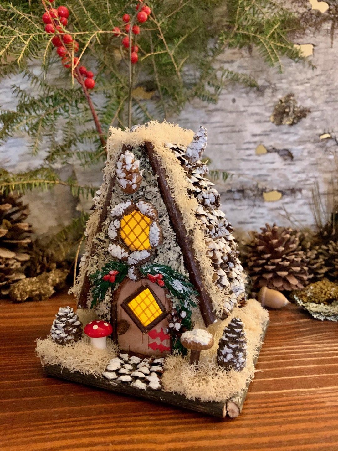 Isabella Fairy Christmas Cottage - Etsy