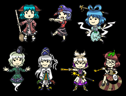 Touhou 13 Chibi Vinyl Sticker - Etsy