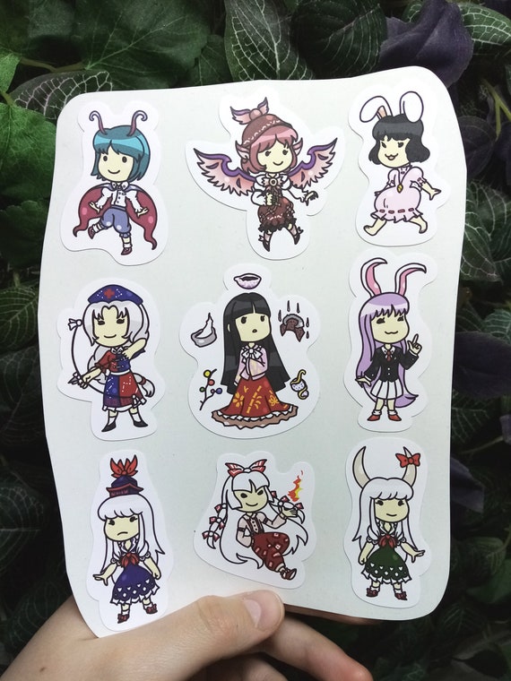 Touhou 08 Chibi Vinyl Sticker | Etsy