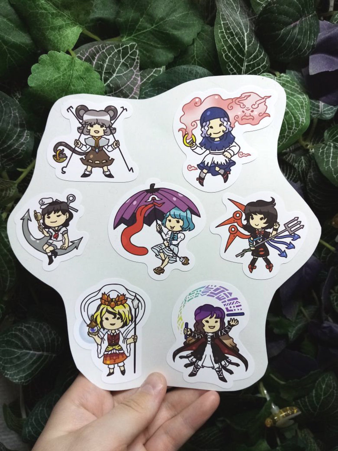Touhou 12 Chibi Vinyl Sticker Set - Etsy