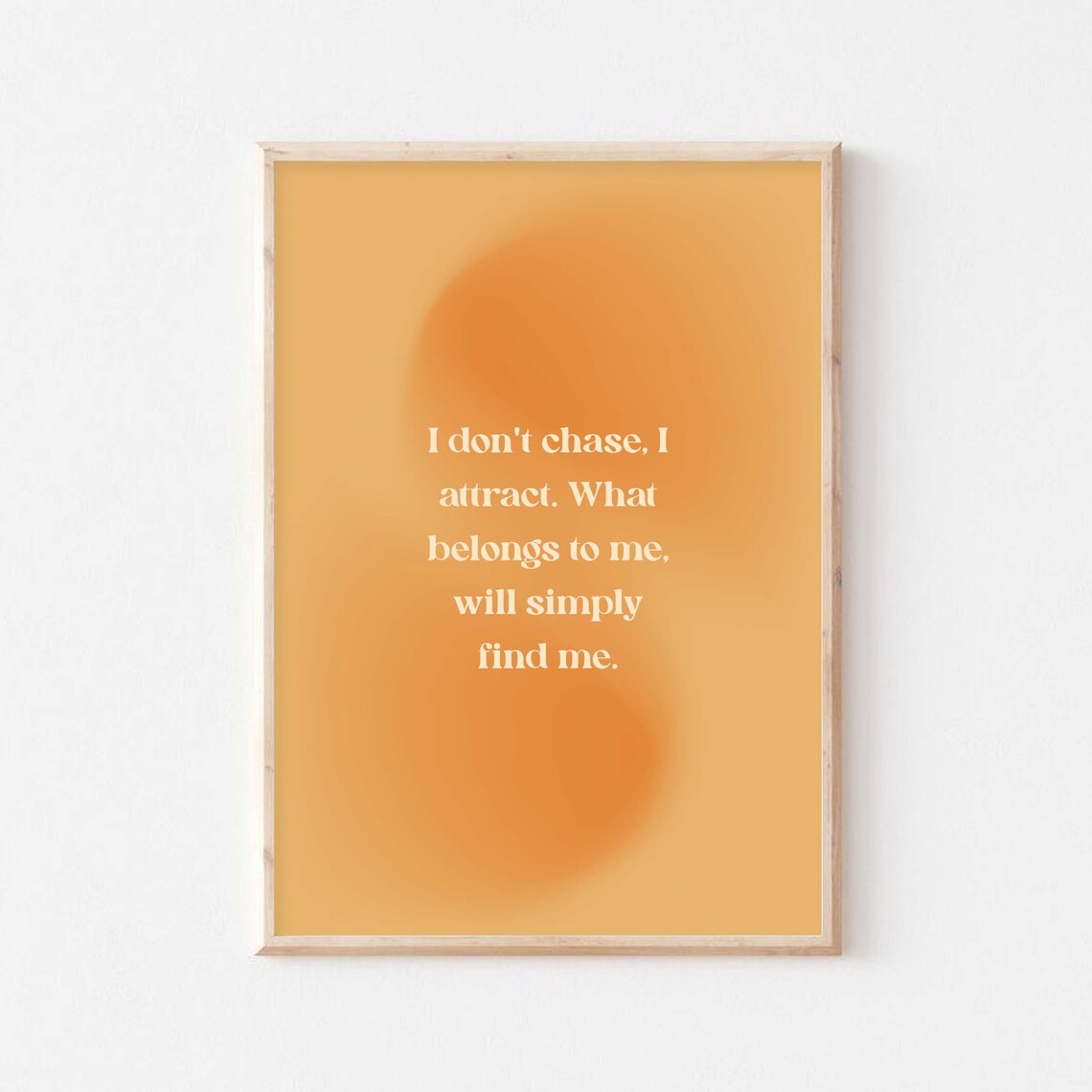 I Don't Chase, I Attract. What Belongs to | Manifest Poster | Law of ...