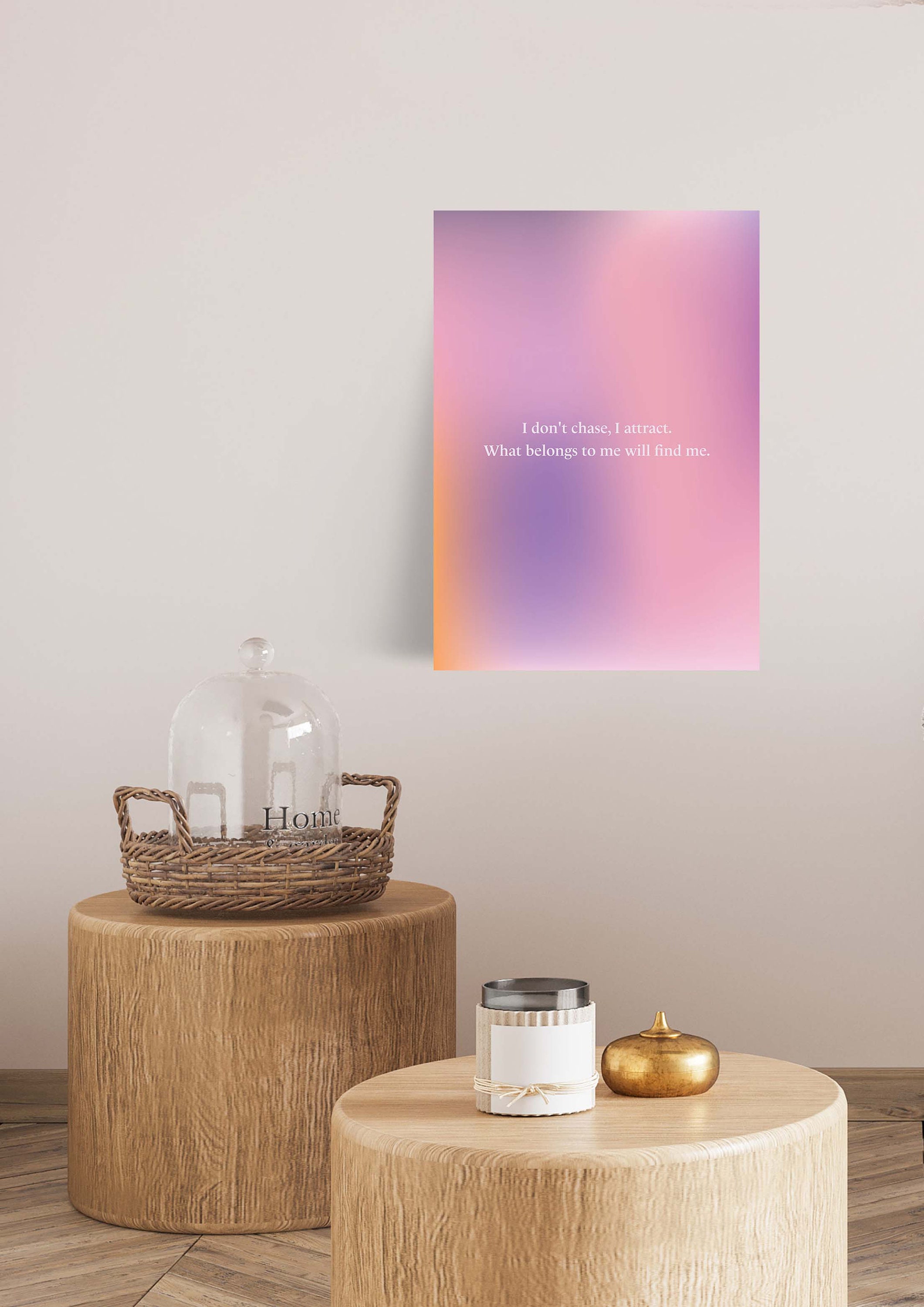 I Don't Chase, I Attract. What Belongs to | Manifest Poster | Law of ...