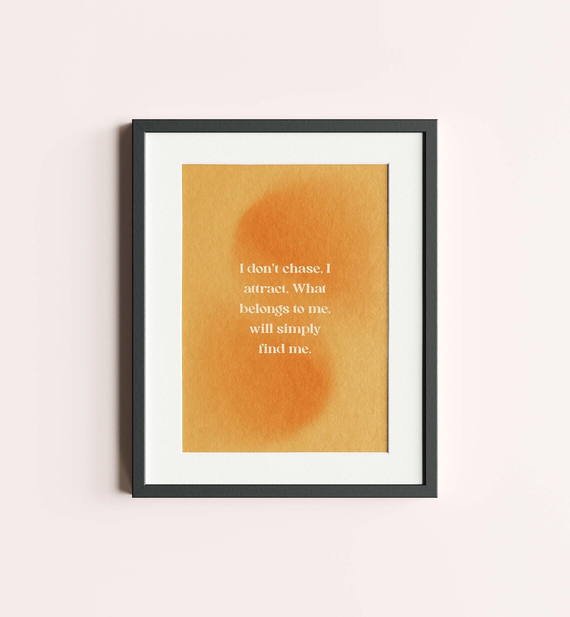 I Don't Chase, I Attract. What Belongs to | Manifest Poster | Law of ...