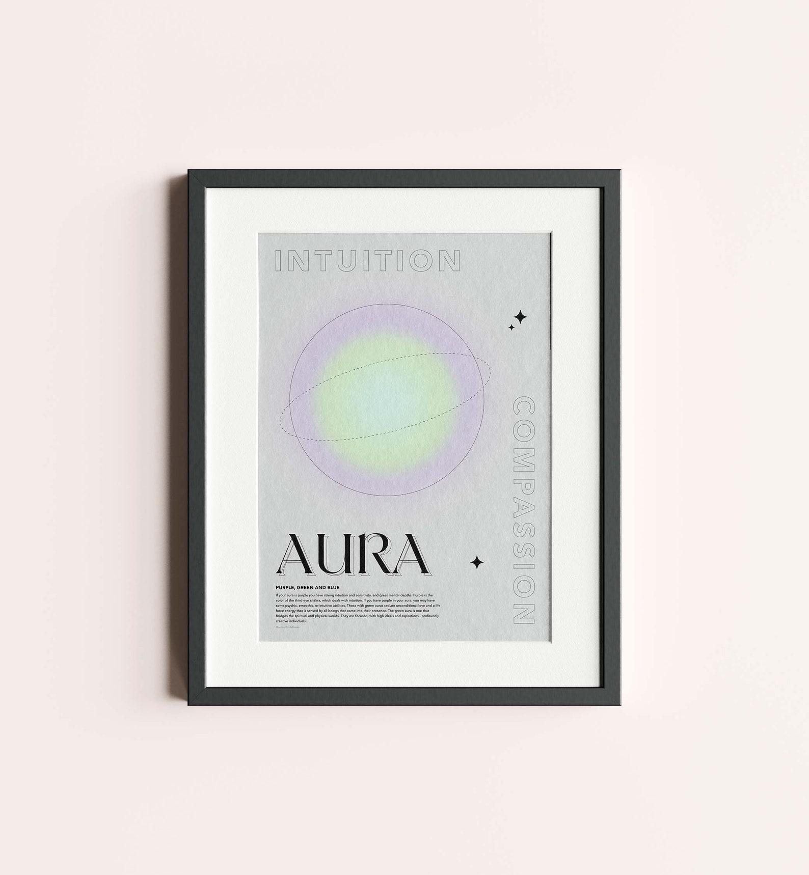 Aura Poster | Digital Download | Wall Art Print | Modern, Minimalist ...