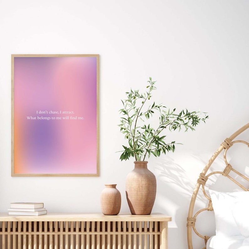 I Don't Chase, I Attract. What Belongs to | Manifest Poster | Law of ...