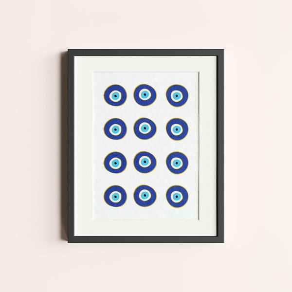 Evil Eye Print - Etsy