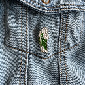 St. Jude Enamel Pin | San Judas Tadeo Pin | San Juditas | Catholic ...