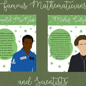 Famous Scientists Classroom Poster Set, Famous Mathematicians Posters ...