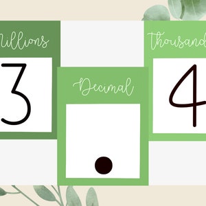 Place Value Wall Display, Farmhouse Classroom Decor, Place Value ...