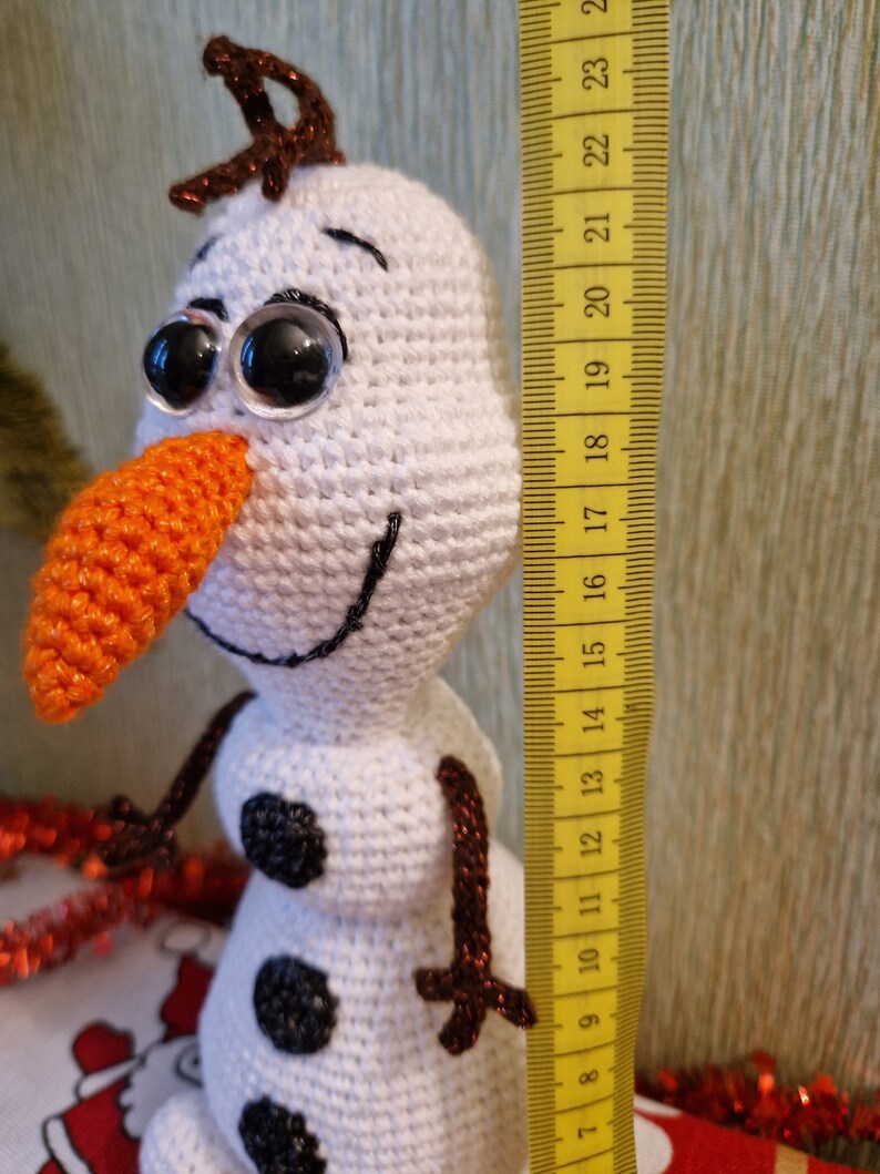 Snowman Olaf frozen, 22 Cm High, Amigurumi, Crochet Toy, Gift ...