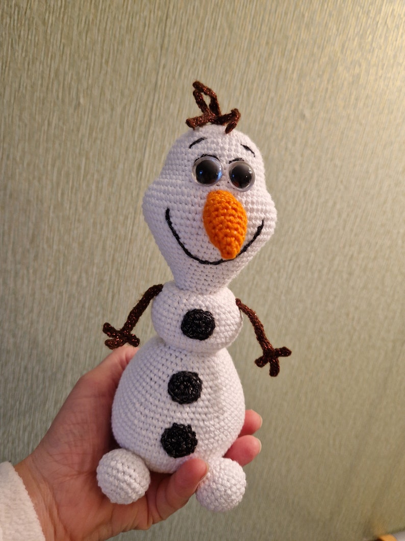 Snowman Olaf frozen, 22 Cm High, Amigurumi, Crochet Toy, Gift ...