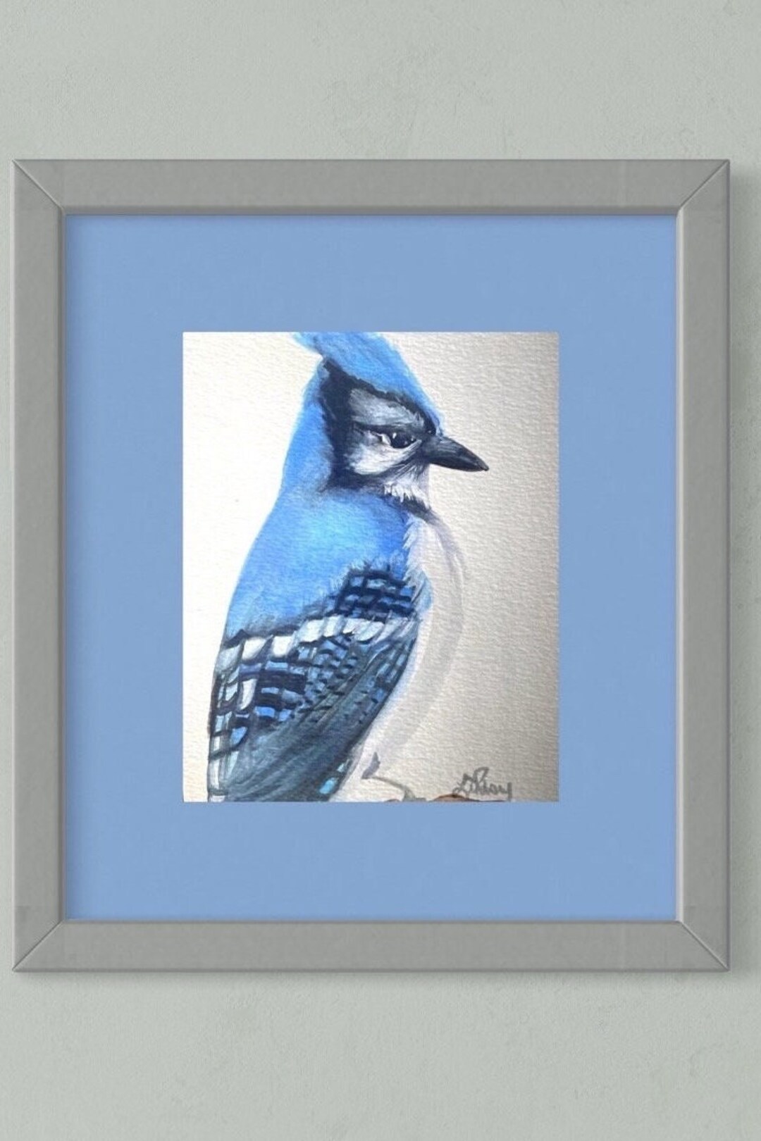 Blue Jay Print Blue Jay Watercolor Giclee Print Fine Art - Etsy
