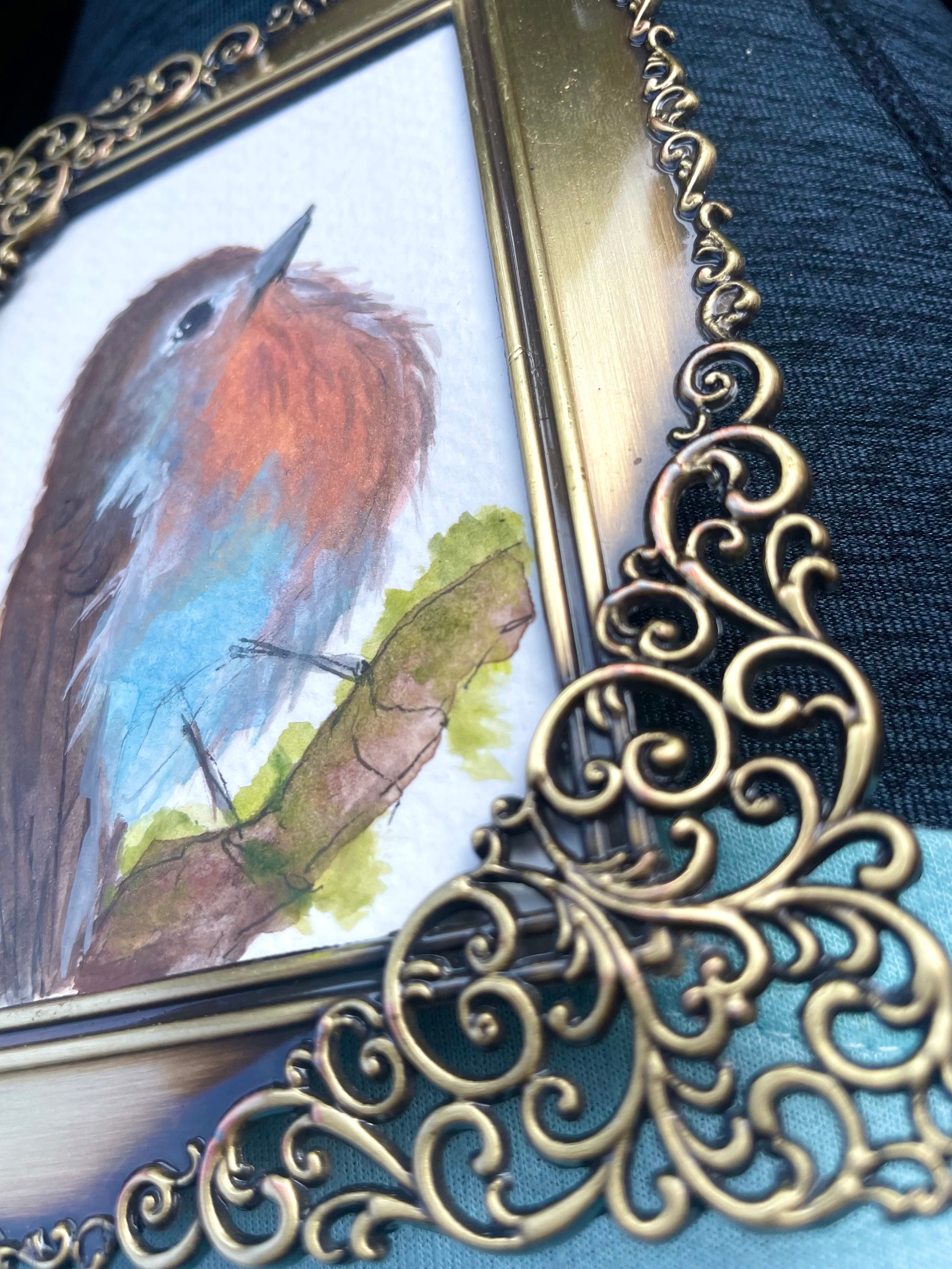 Robin Painting, Tufted Titmouse Painting, Original Bird Painting ...