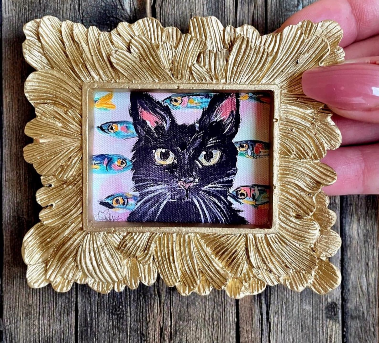 Framed Bird & Animal Art: Vintage Ornate Gold Frames, Whimsical Gallery ...