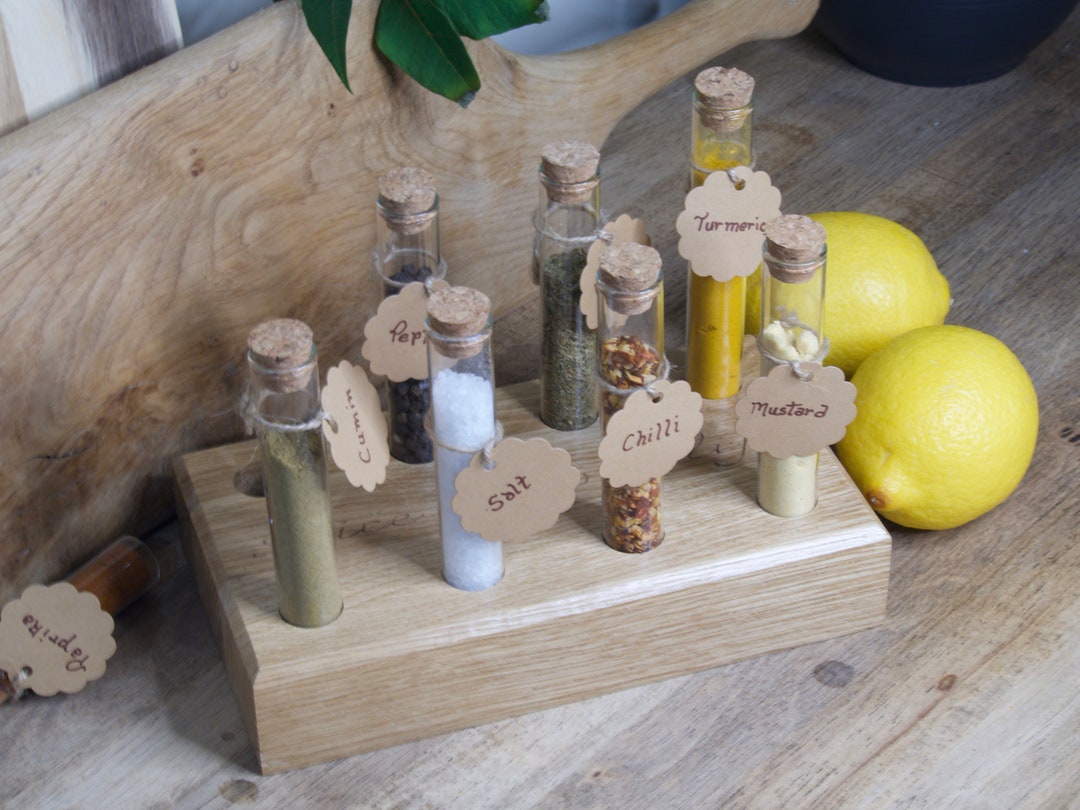 Handcrafted Solid Wood Spice Rack - Etsy