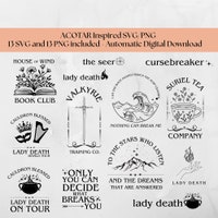 ACOTAR Inspired Inner Circle Badge | Svg | Png | Maas | Cricut SVG File ...