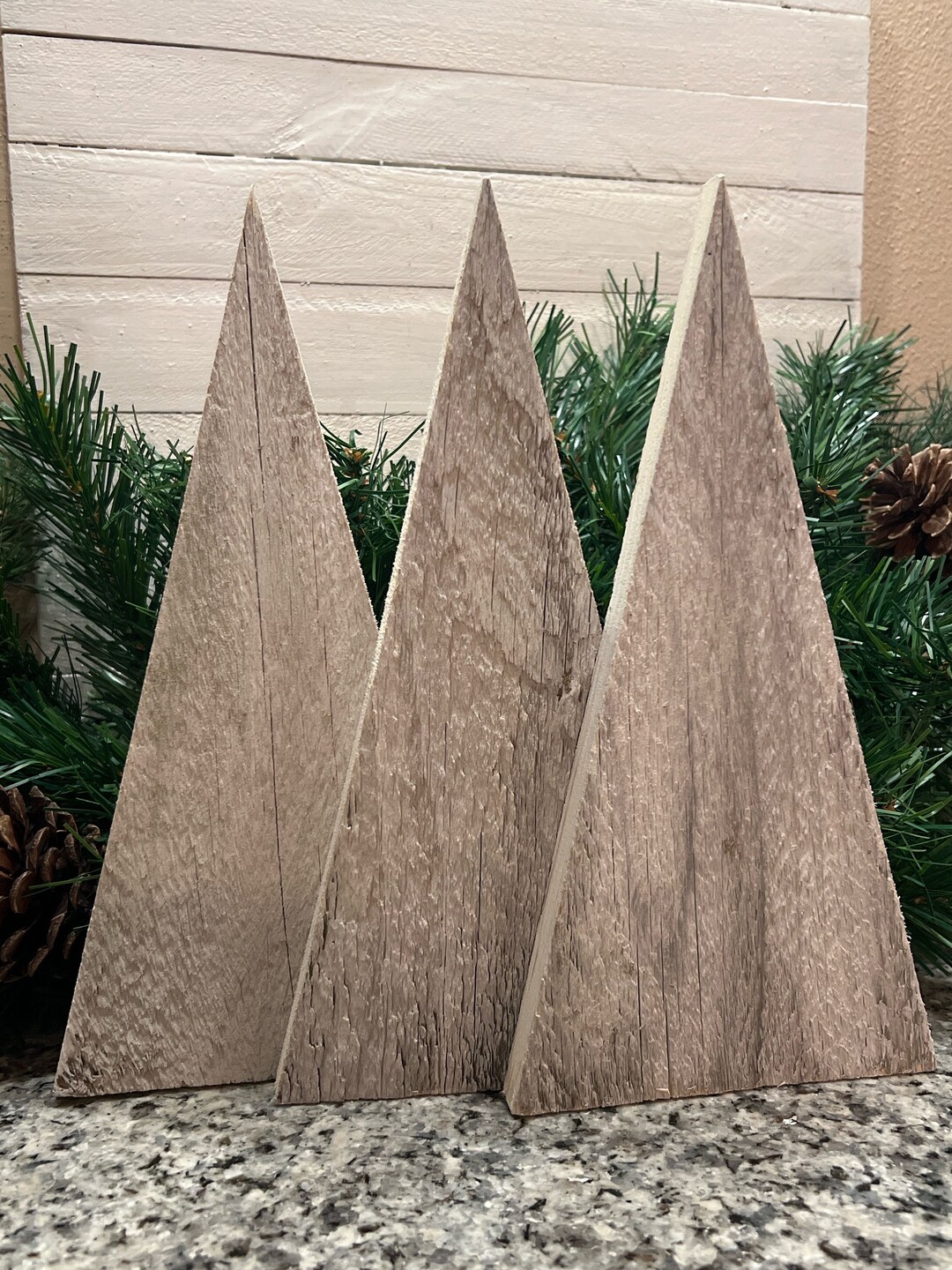 White Washed Barnwood Trees Holiday Decor - Etsy